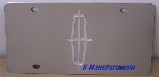 Lincoln emblem mirror Stainless Steel Vanity License Plate Tag