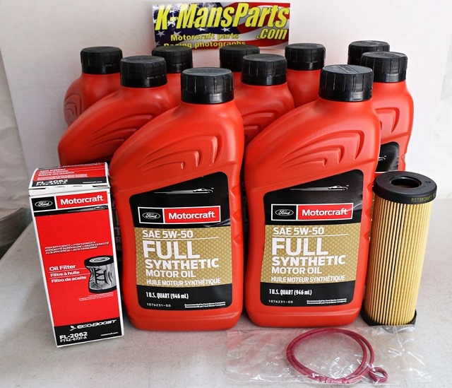 Motorcraft 10qt 5W-50 Full Synthetic Oil change kit 2017-2019 GT350 5.2