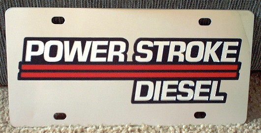 Ford Power Stroke Turbo Diesel 6.0 license plate