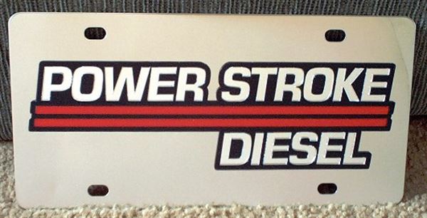 Ford Power Stroke Turbo Diesel 6.0 license plate